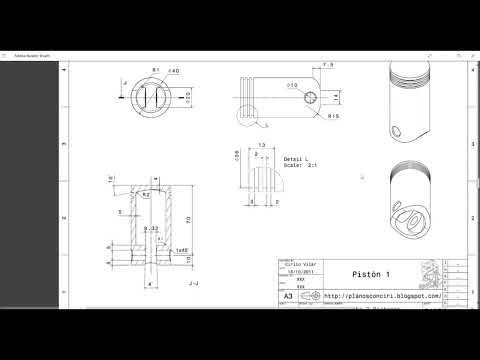 Pistón - Autodesk Inventor - YouTube