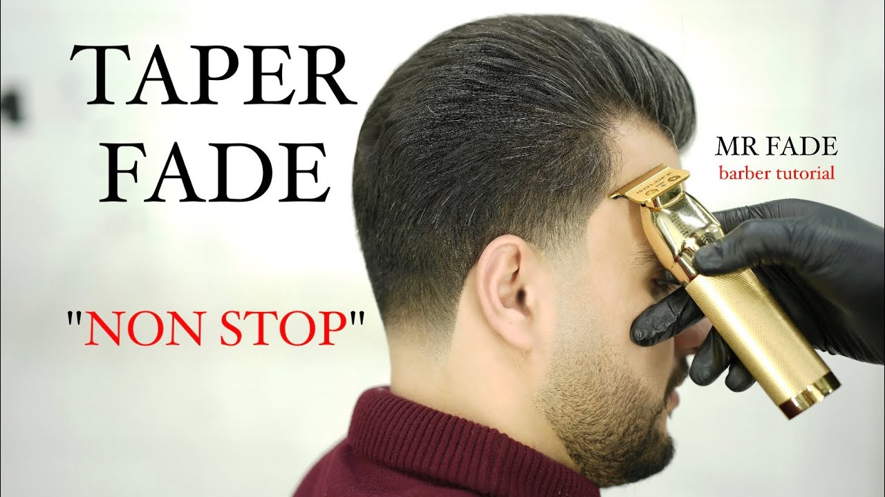 How to Master a Taper Fade Haircut & Beard fading with a Classic Blow ...