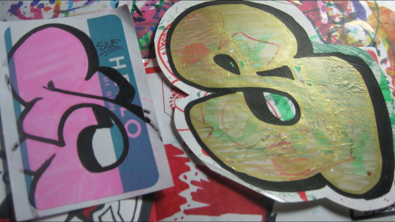 Graffiti Sticker Speed Art - SIVE - - YouTube