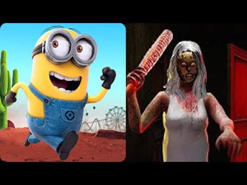 Despicable Me Minion Rush vs Scary Granny Escape Game - YouTube