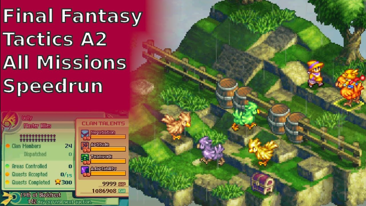 Final Fantasy Tactics A2 All Missions Speedrun Finale - 14:29:51 - YouTube