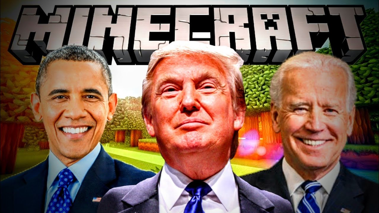 US Presidents Play Minecraft - YouTube
