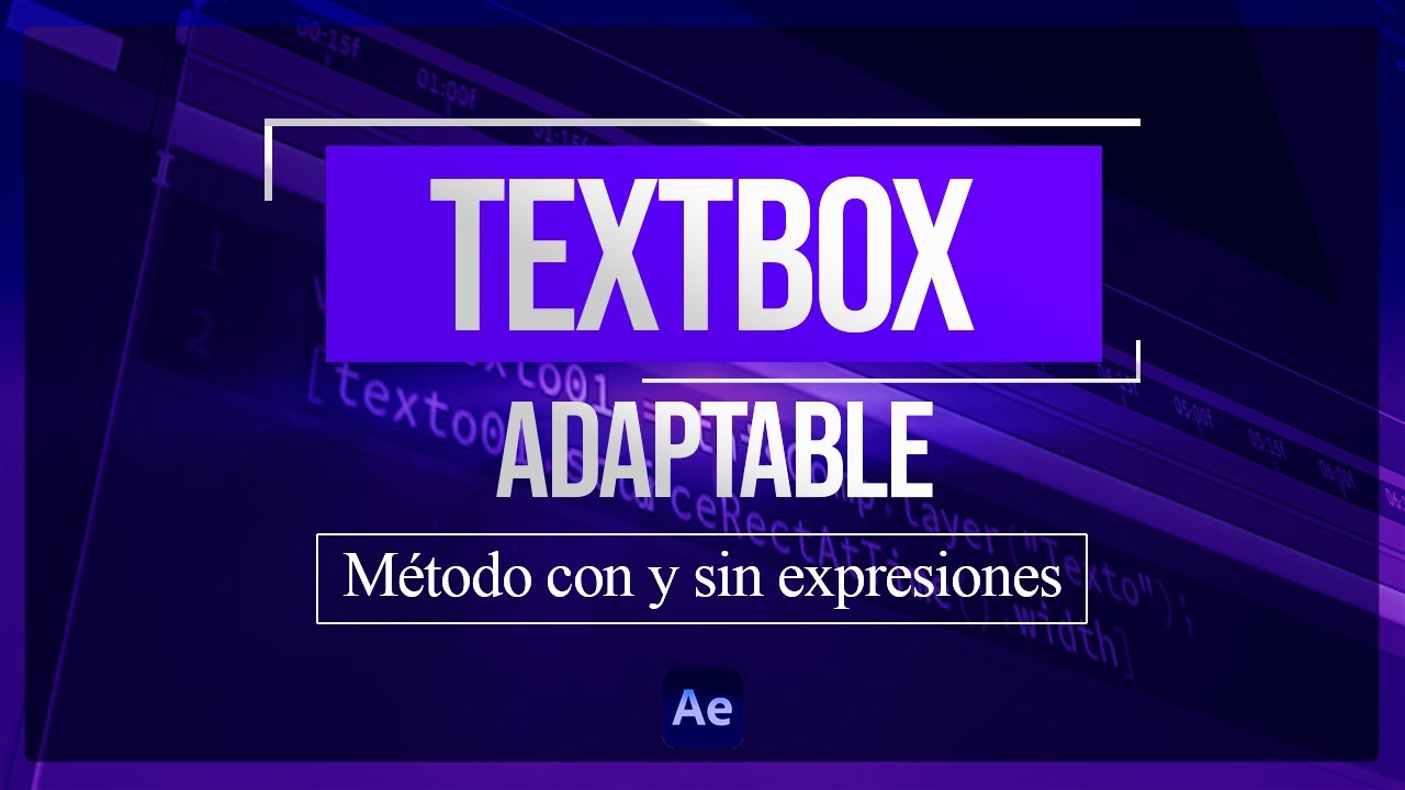 Text Box Adaptable con y sin Expresiones en After Effects - YouTube