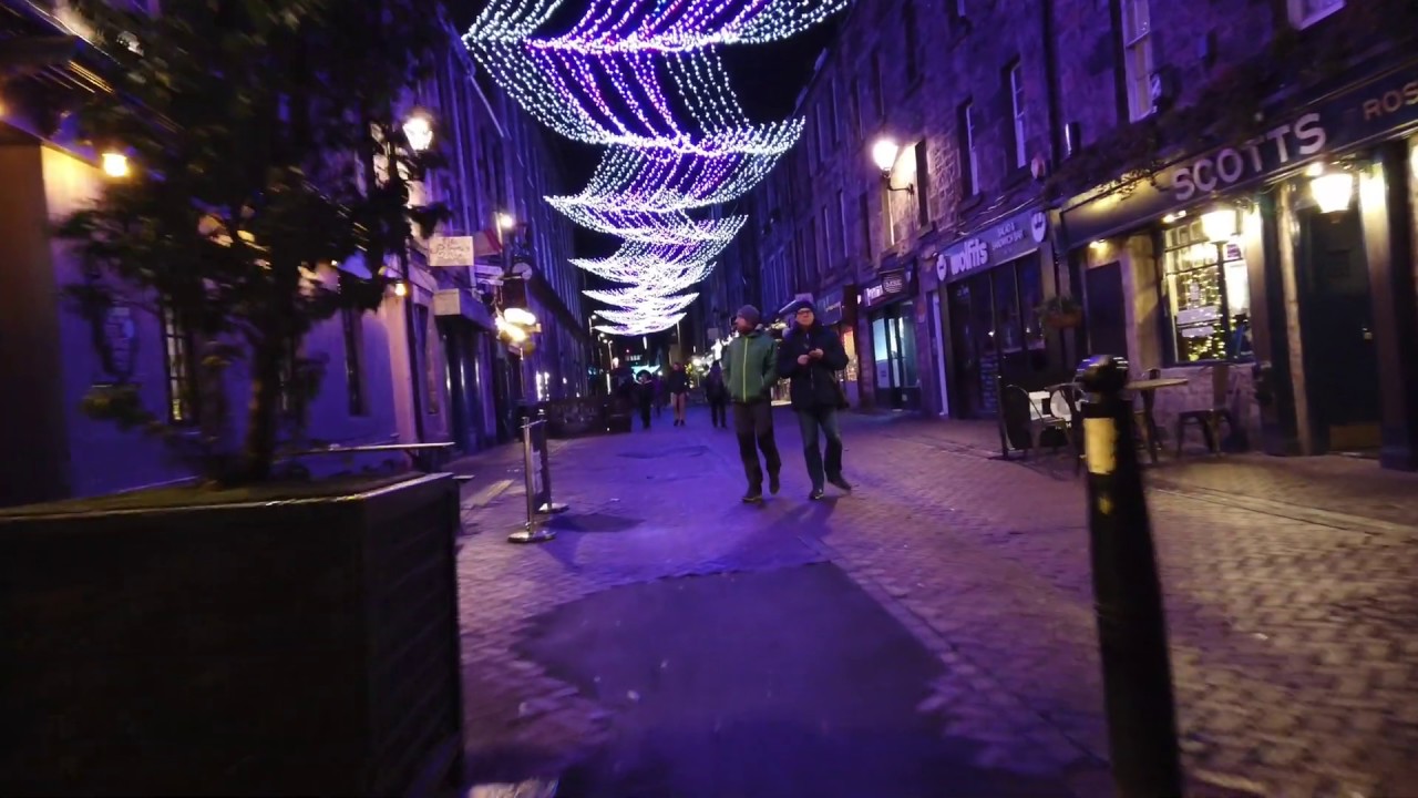 A walk along Rose Street (entire length), Edinburgh, 4 January 2019 (4K ...