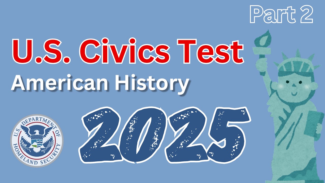US Citizenship Quiz PART 2: American History | 100 Civics Test ...