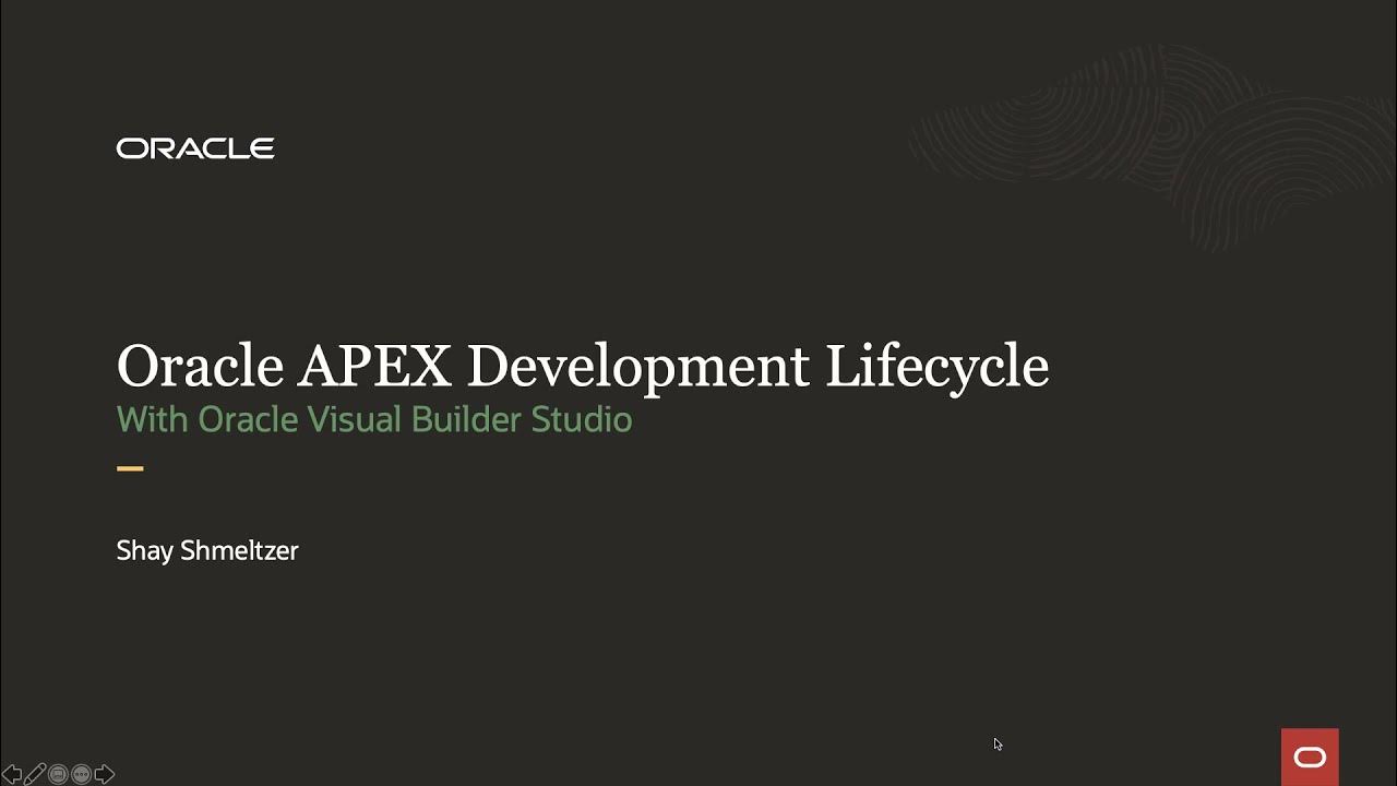 Oracle APEX Development Lifecycle - Git and Continuous Delivery Automation - YouTube