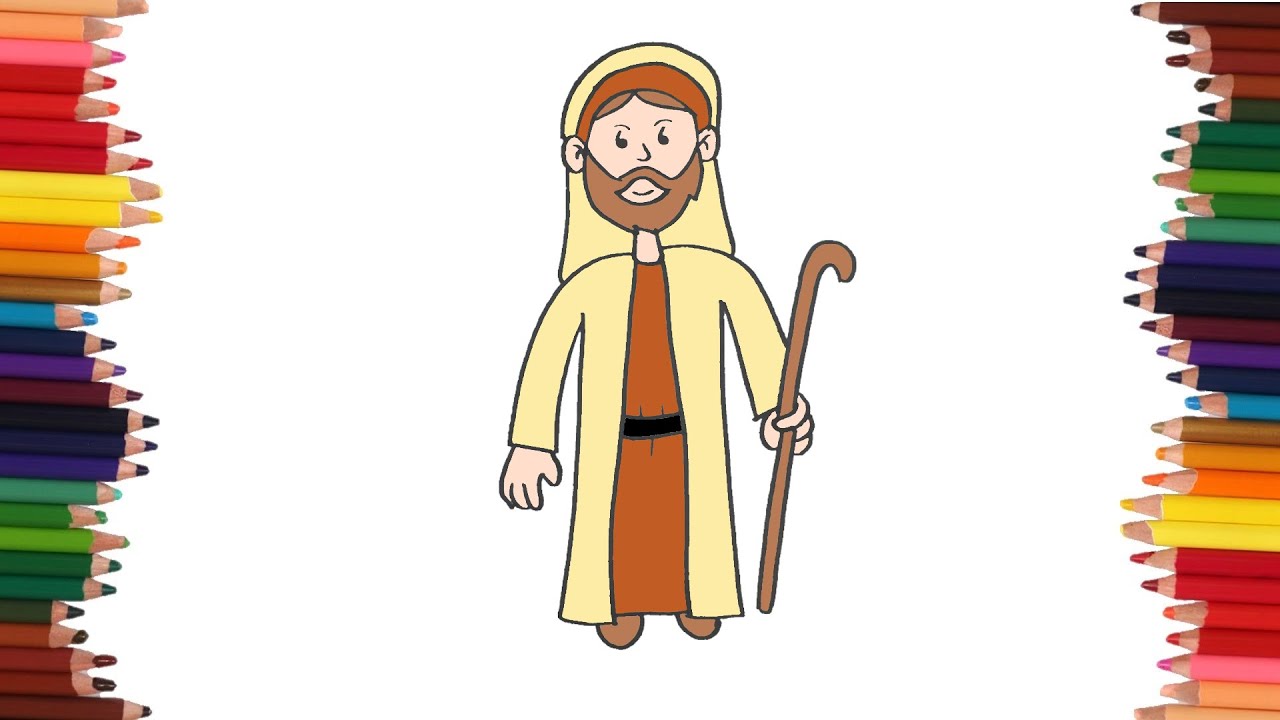 How to draw a a sheep herder - YouTube