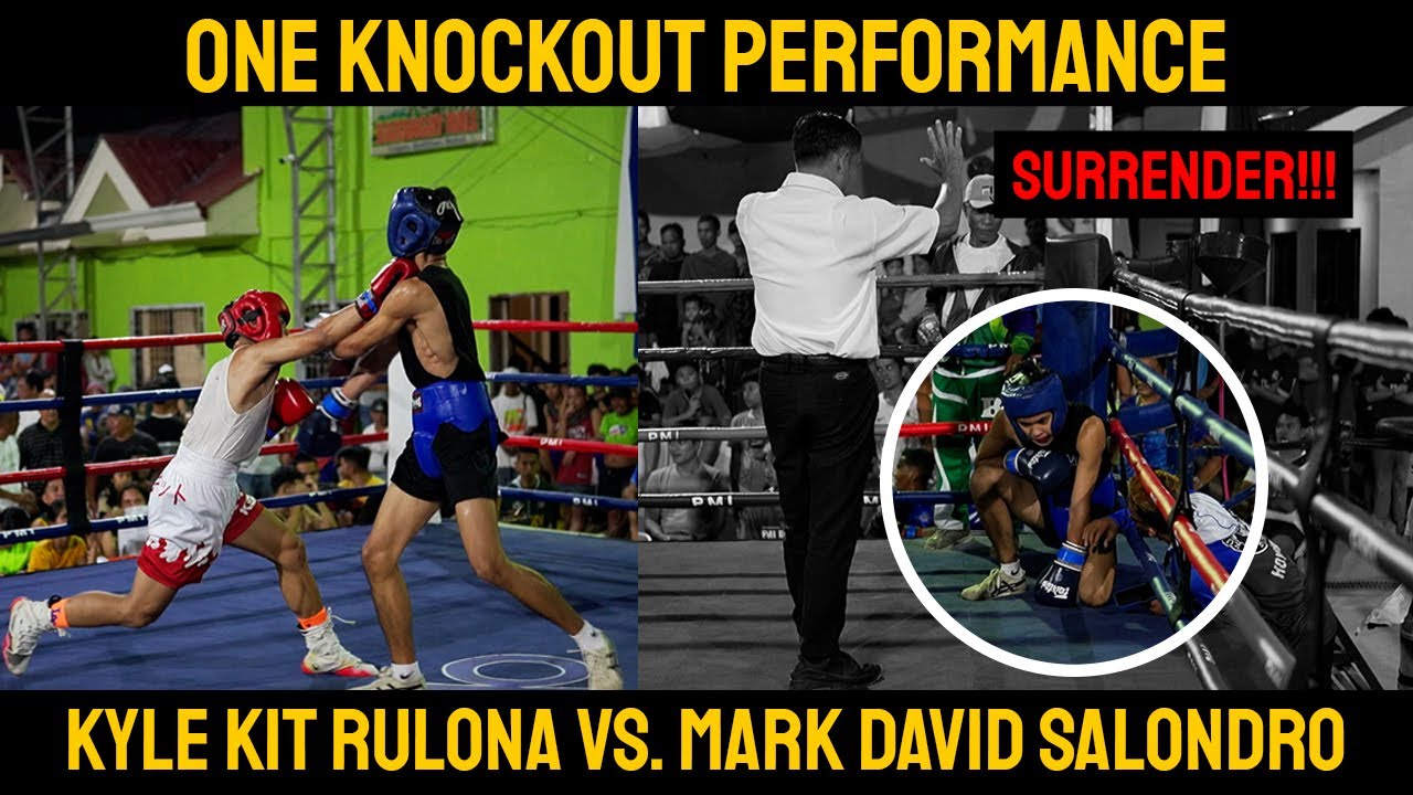 ONE KNOCKOUT PERFORMANCE! | Kyle Kit Rulona vs. Mark David Salondro - YouTube