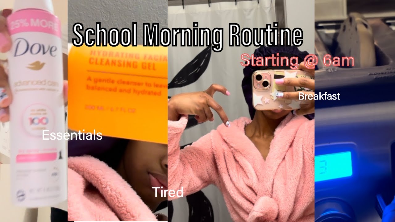 6am middle school morning routine | productive, realistic, and simple ...