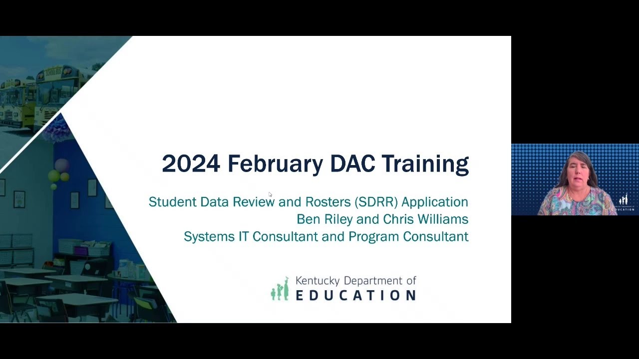2024 February DAC Training - SDRR Application - YouTube