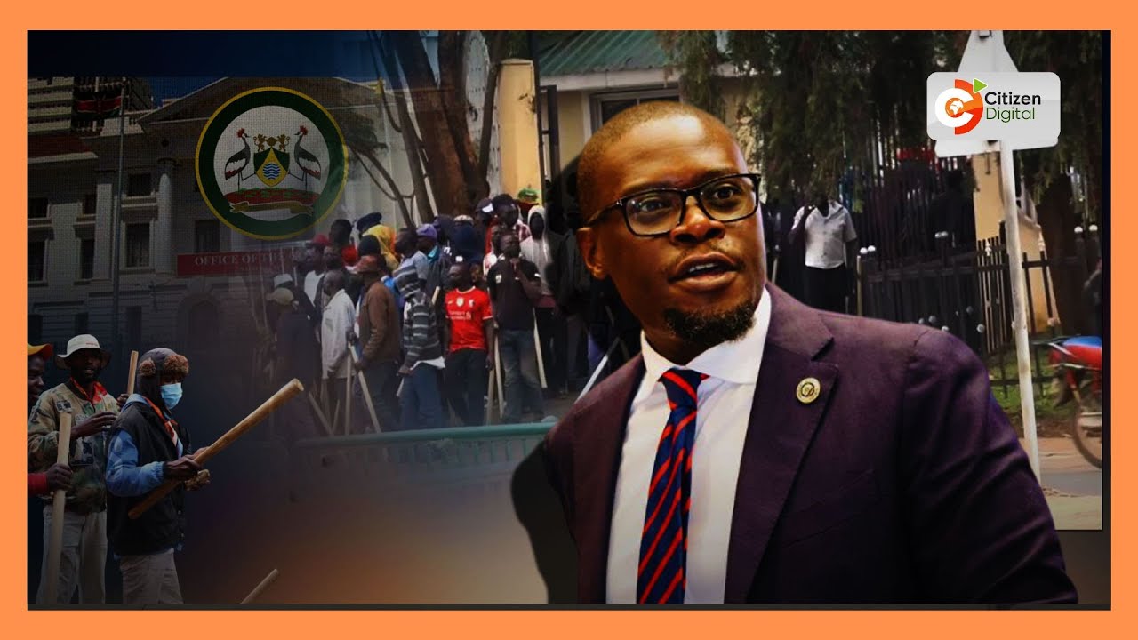 Governor Sakaja denies link to goons in Nairobi protest - YouTube