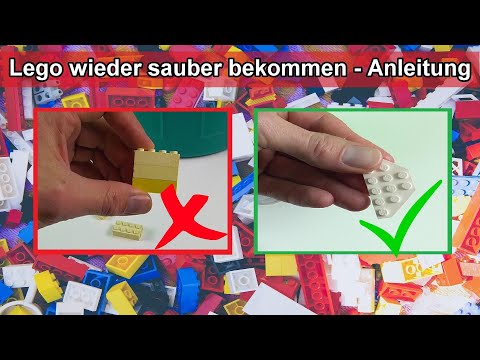 Alte vergilbte Legos reinigen – Lego / Legosteine wieder sauber & weiß ...