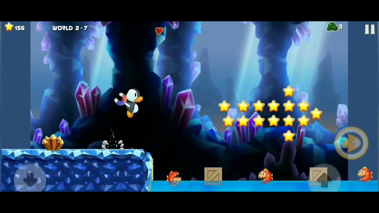 Penguin Super Adventure run World 2 Level 2-7 - YouTube