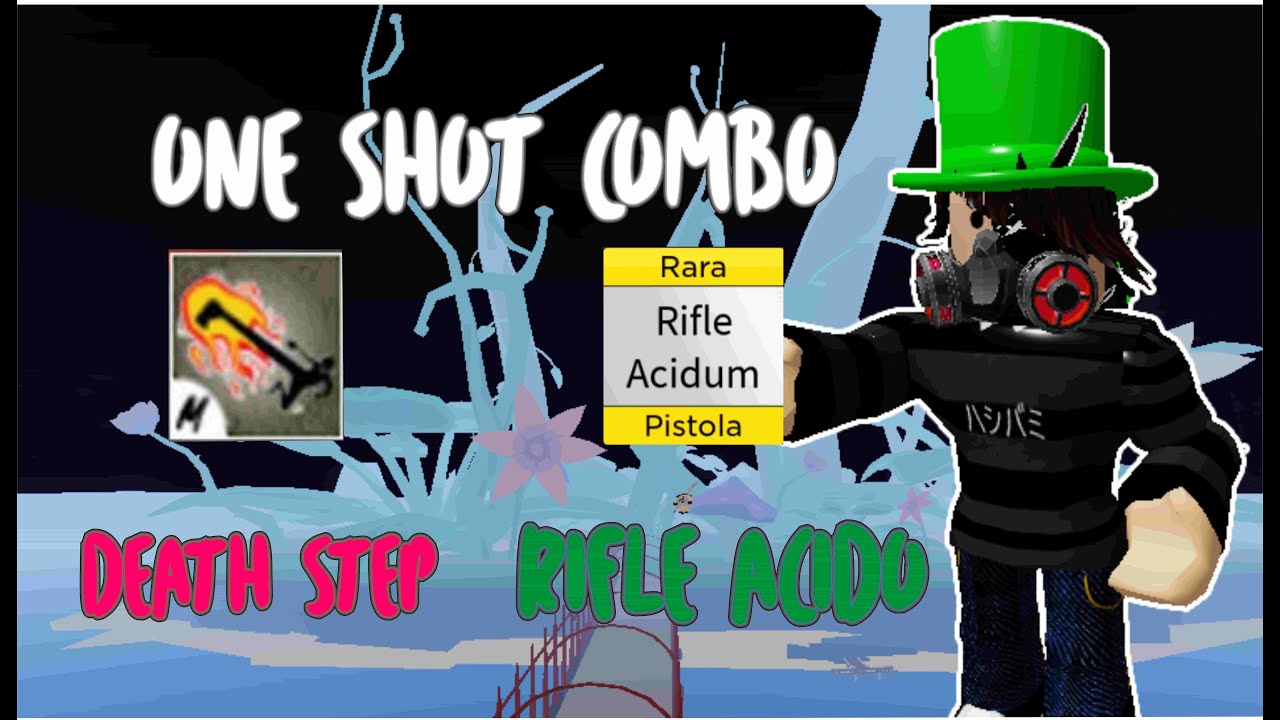 ONE SHOT COMBO DEAHT STEP + RIFLE ACIDO / Blox Fruits - YouTube