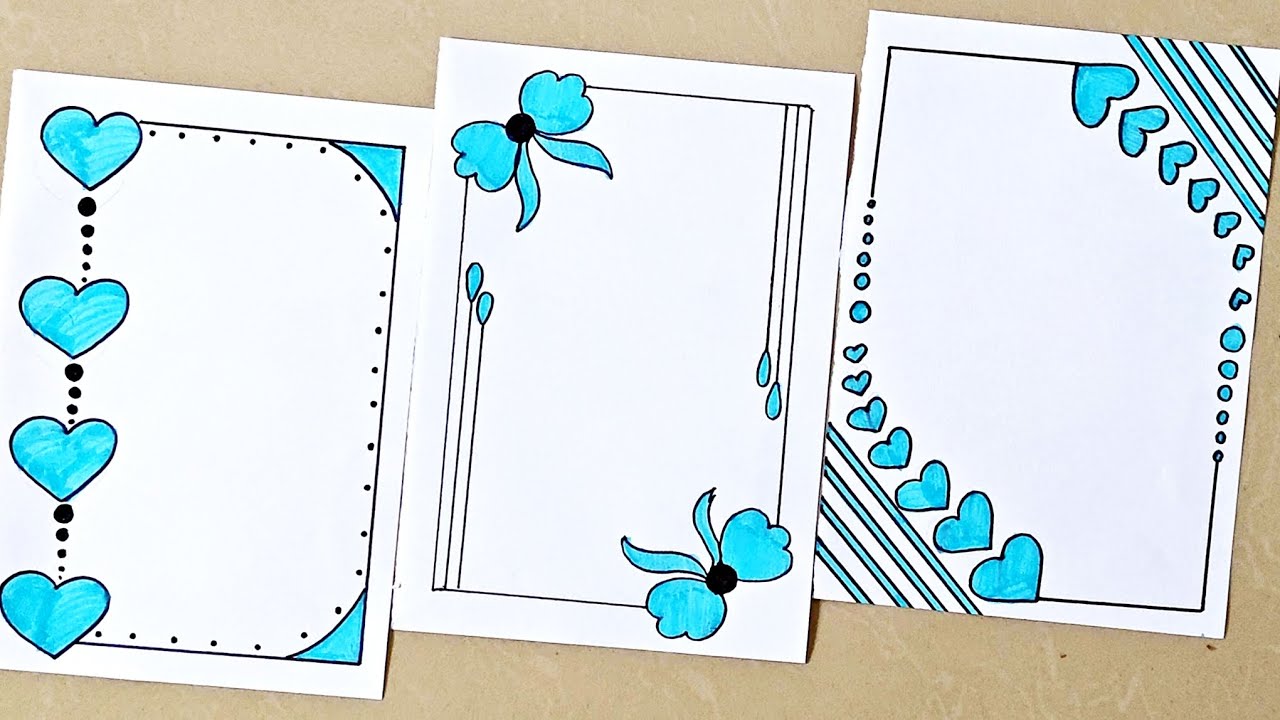 Project border designs|Project work design|A4SHEET|File|Front page ...