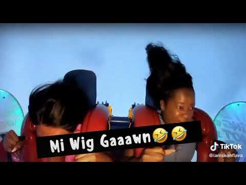 Wig flies off - YouTube