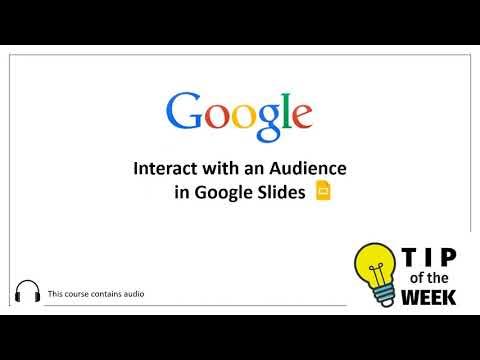 How to Interact with an Audience in Google Slides - YouTube