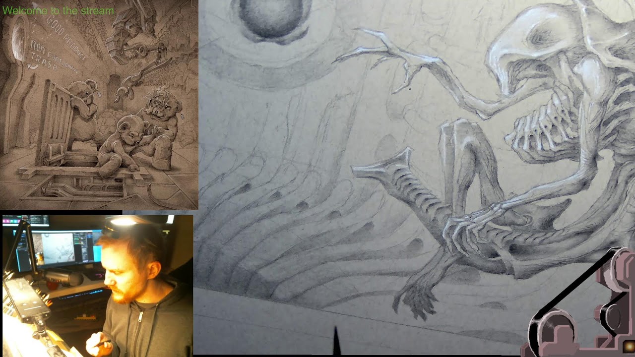 LIVE ART and Chill: Divine Eldritch - YouTube