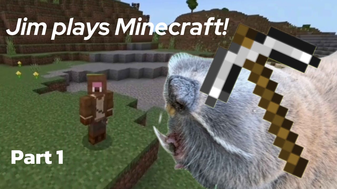 Jim plays Minecraft! (Part 1) The Beginning with a Cherry forest base ...