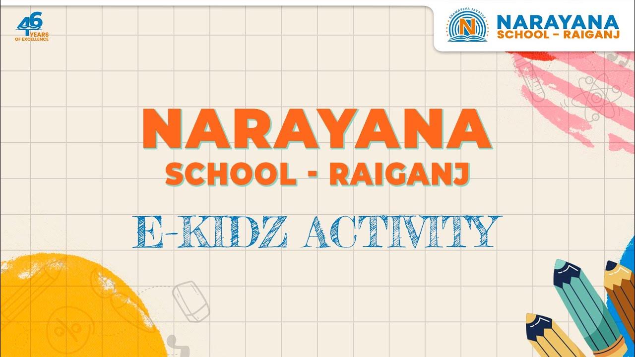 Virtual Tour with e-Kidz at Narayana School - Raiganj - YouTube