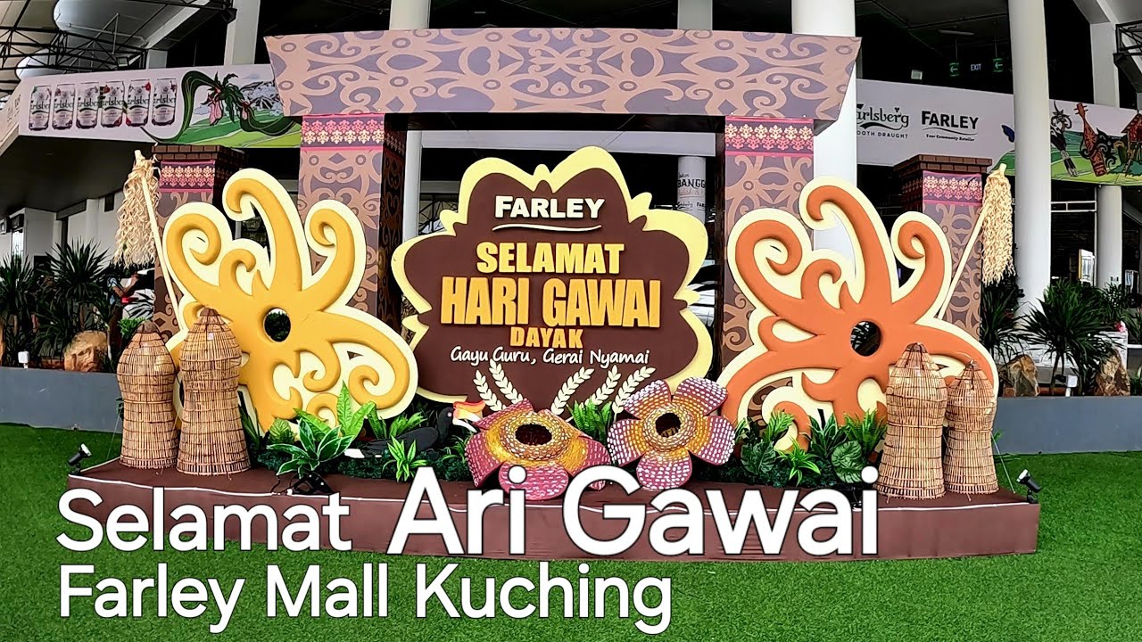 Kuching Farley Mall suasana Gawai shopping🤩Rami gais ️ - YouTube