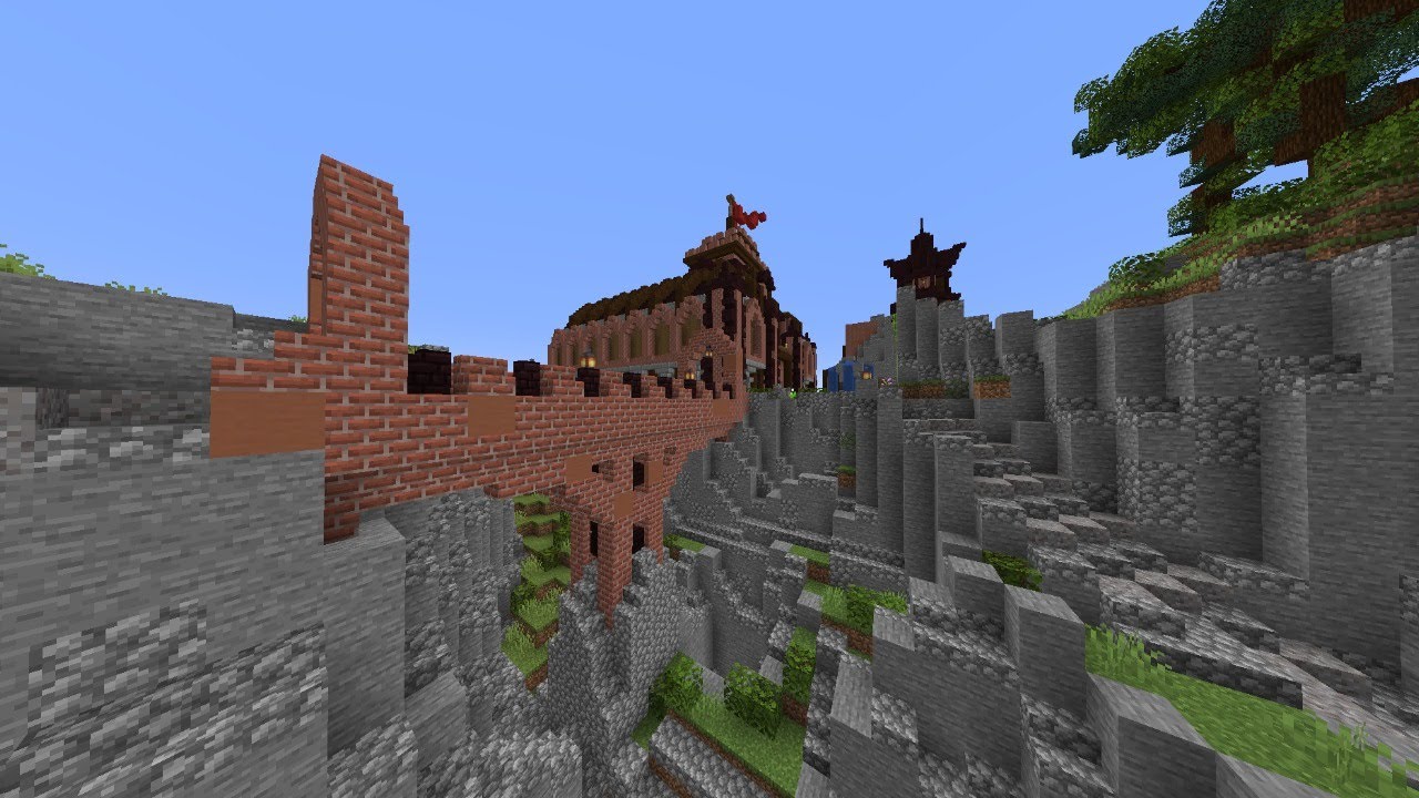 Minecraft Vault build on Anchorcarft ONLY 2500 PING! - YouTube