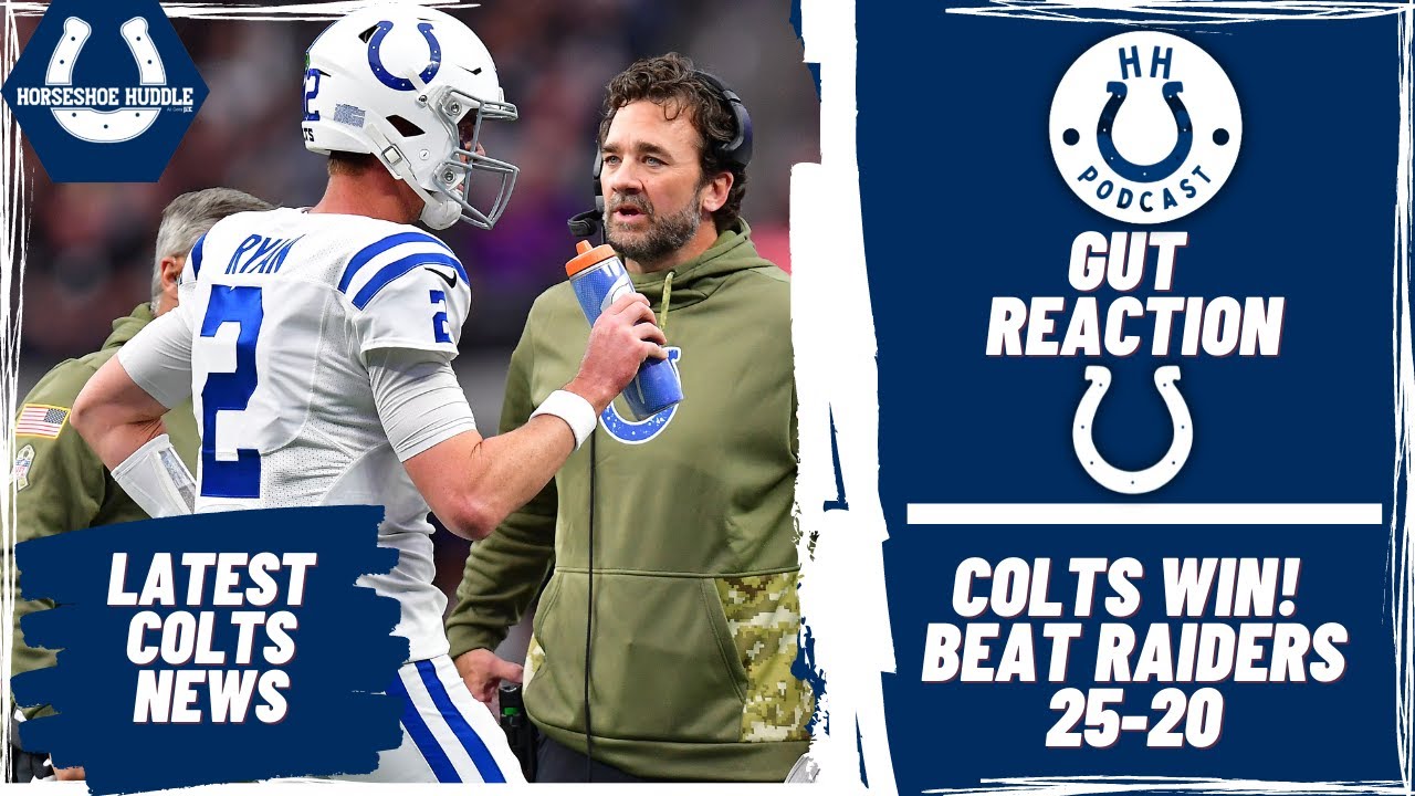 Indianapolis Colts WIN in Jeff Saturday Debut: Gut Reaction | Horseshoe ...