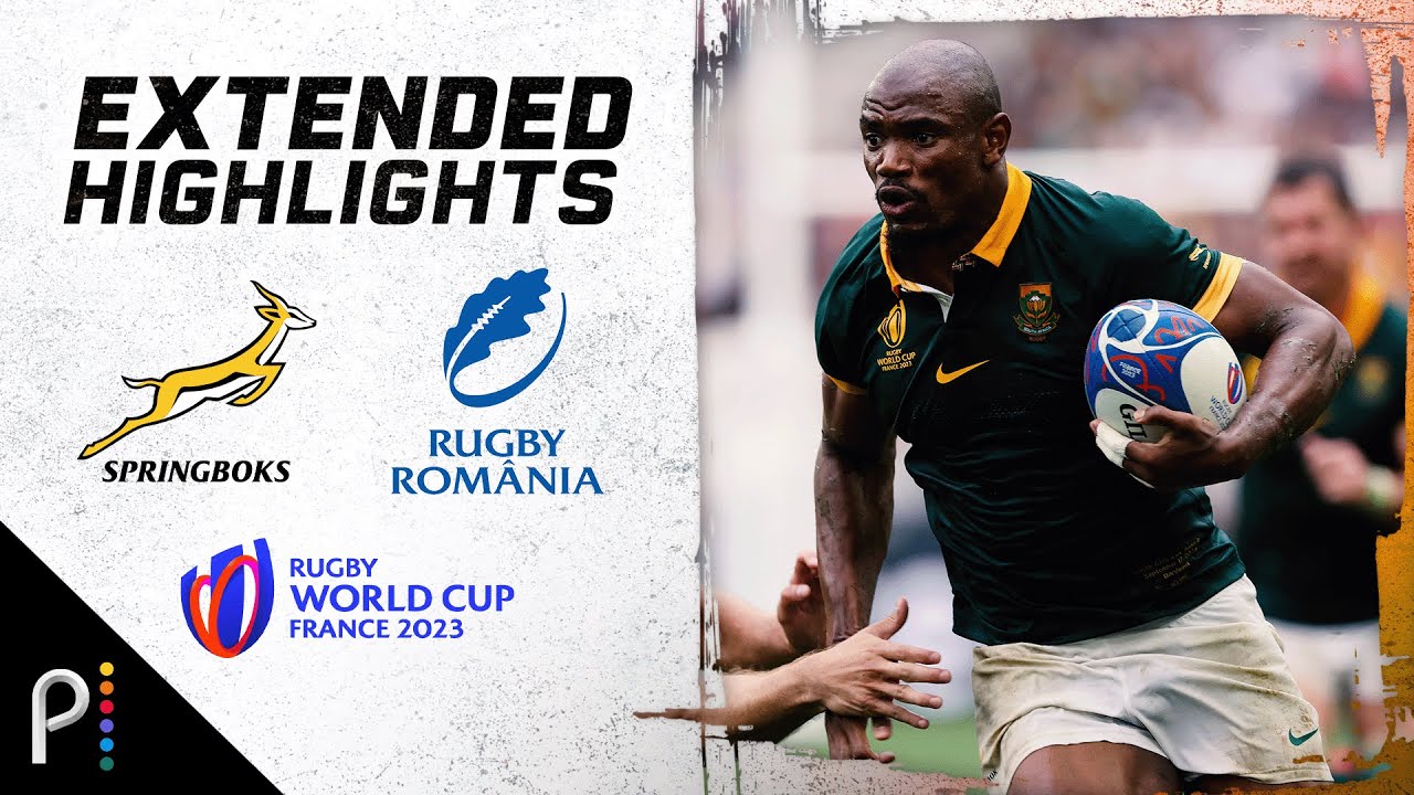 South Africa v. Romania | 2023 RUGBY WORLD CUP EXTENDED HIGHLIGHTS | 9 ...