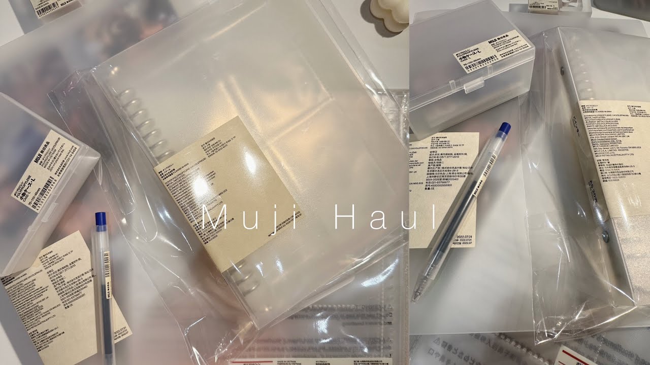 Muji Haul 🌙 ️ Photocard Binder and More 🍬 - YouTube
