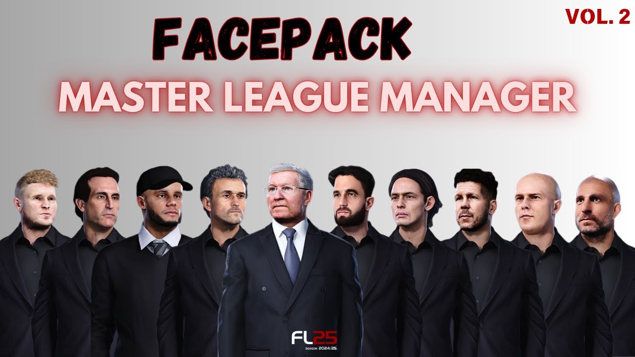 Facepack Master League Manager Vol. 2 Football Life 2025 - YouTube