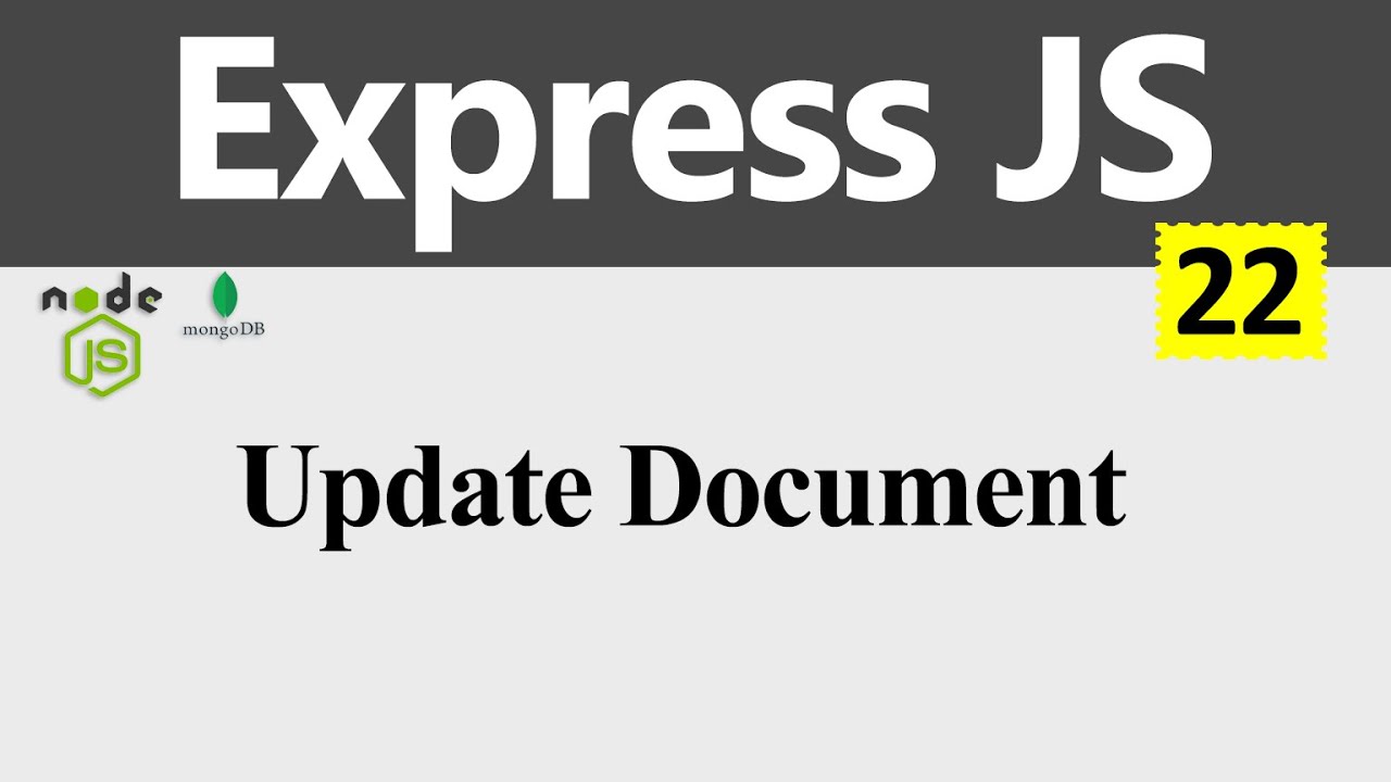 Update Document Using Mongoose In Express Js Hindi Youtube
