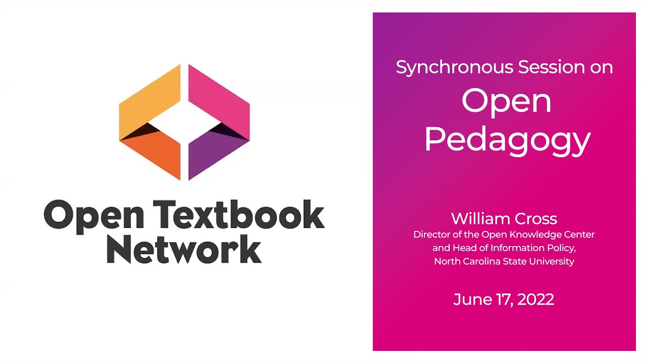 Synchronous Session on Open Pedagogy - YouTube