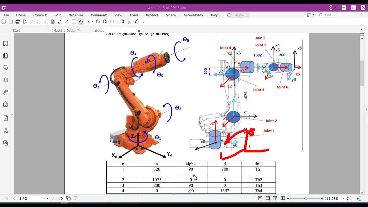 6#Robot kinematics Fowerd kinamtic ABB - YouTube