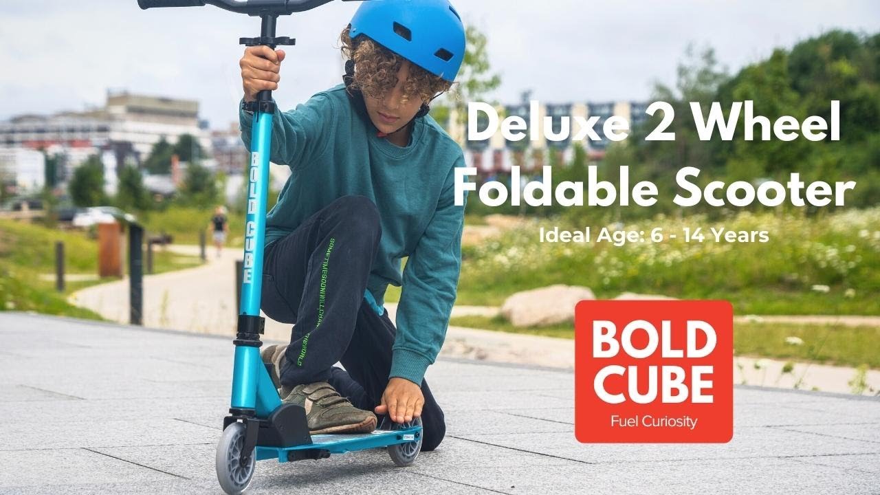 BOLDCUBE Deluxe 2 Wheel Scooter Feature - YouTube