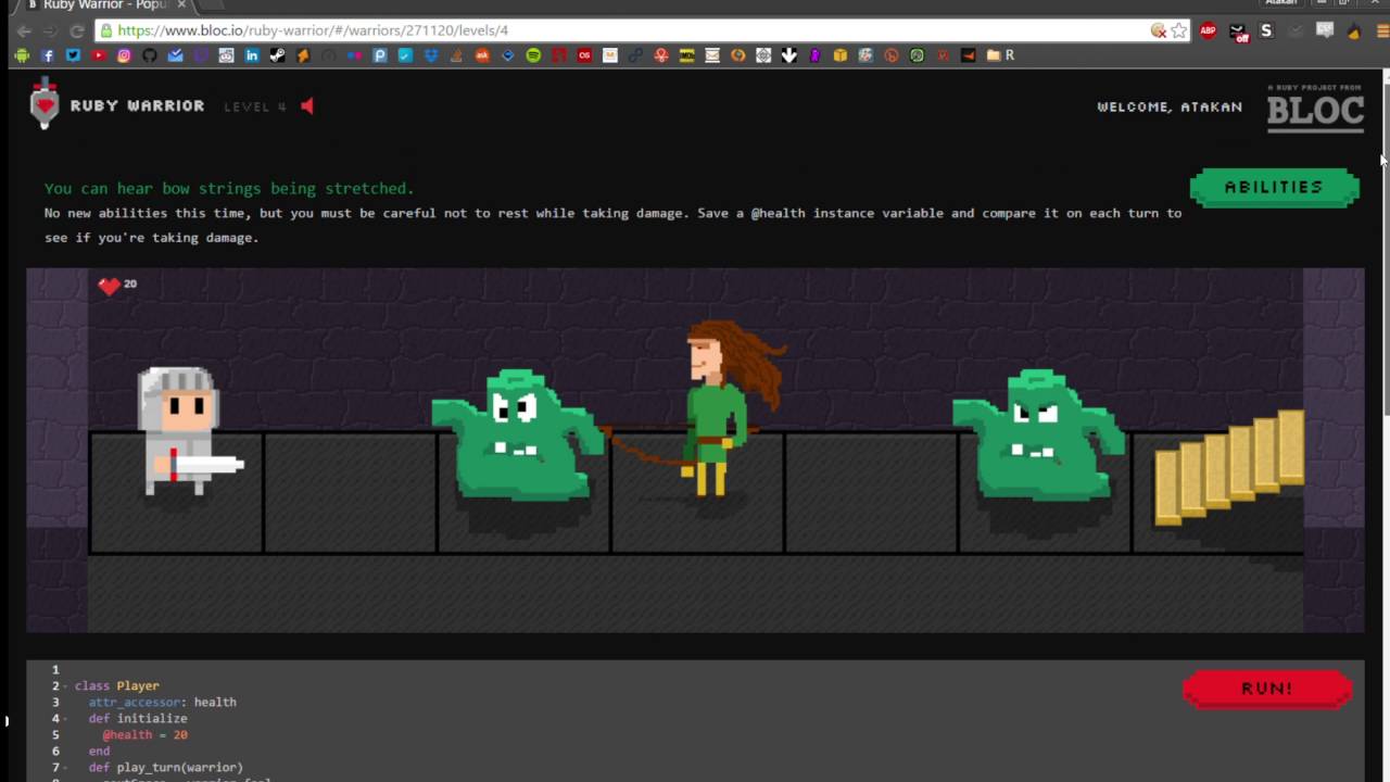 Ruby Warrior for Agile Programming in UT - YouTube