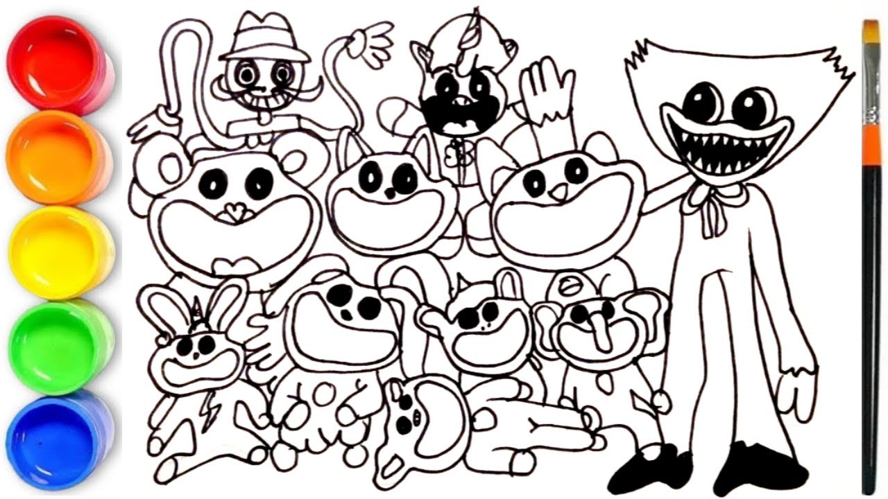 How to draw Poppy Playtime Chapter 3 Characters | Poppy Playtime ...