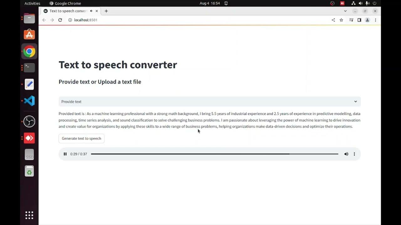 Text to Speech Demo 1 - YouTube