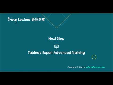 Bing Lecture - Tableau Expert Training 6 (Be a Tableau Expert in 1 hour ...