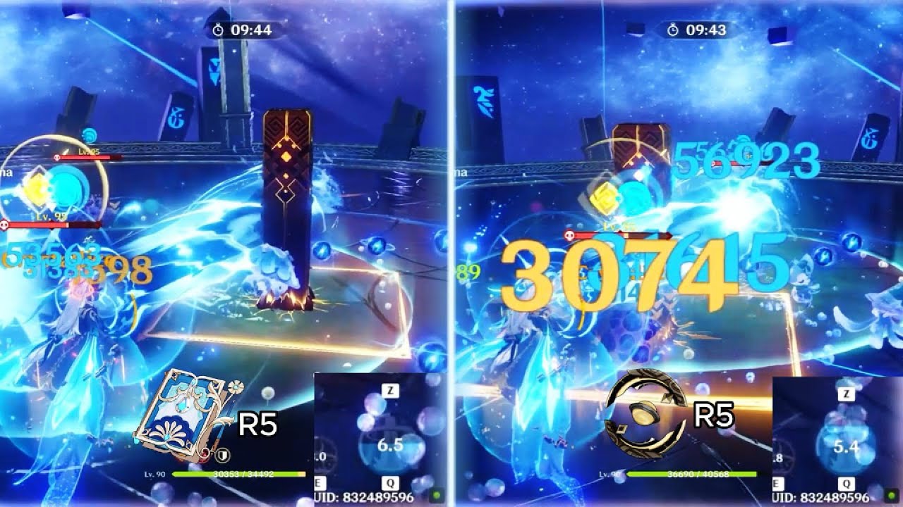 Perbandingan Neuvillette prototype amber VS ballad - YouTube