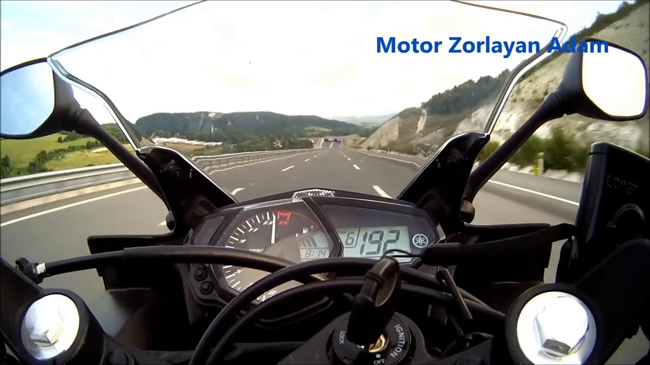 yamaha yzf r25 top speed 194 km. - YouTube