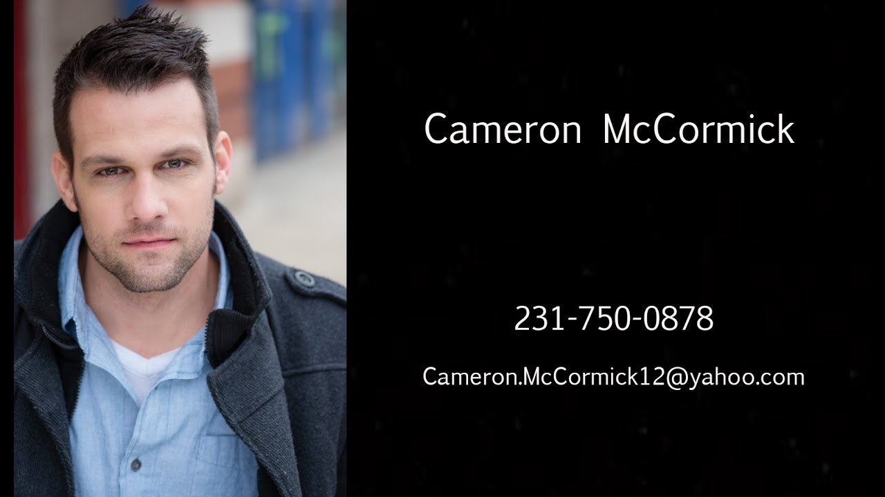 Cameron McCormick - Acting Reel - YouTube