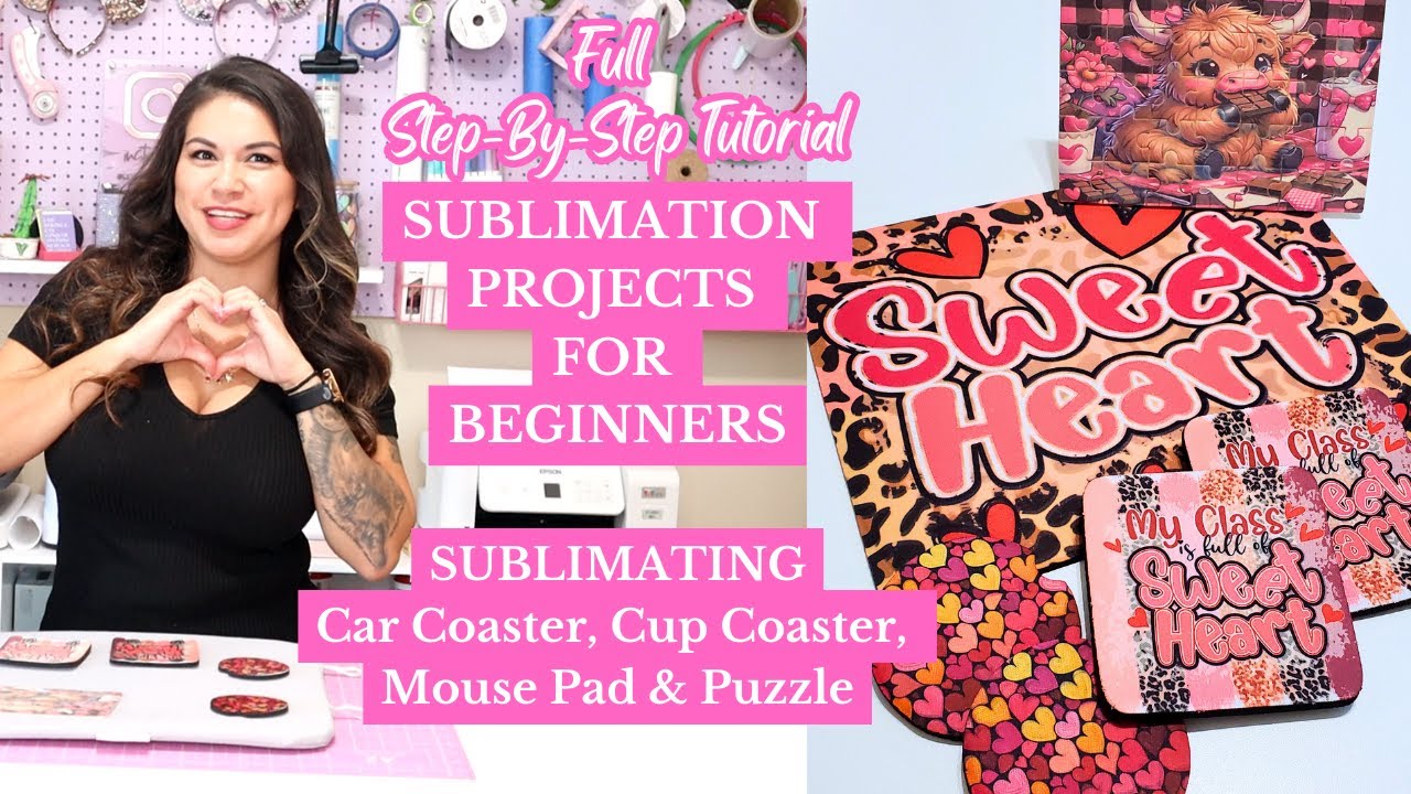 Sublimation Projects for Beginners: Sublimate a Puzzle, Car Coaster ...
