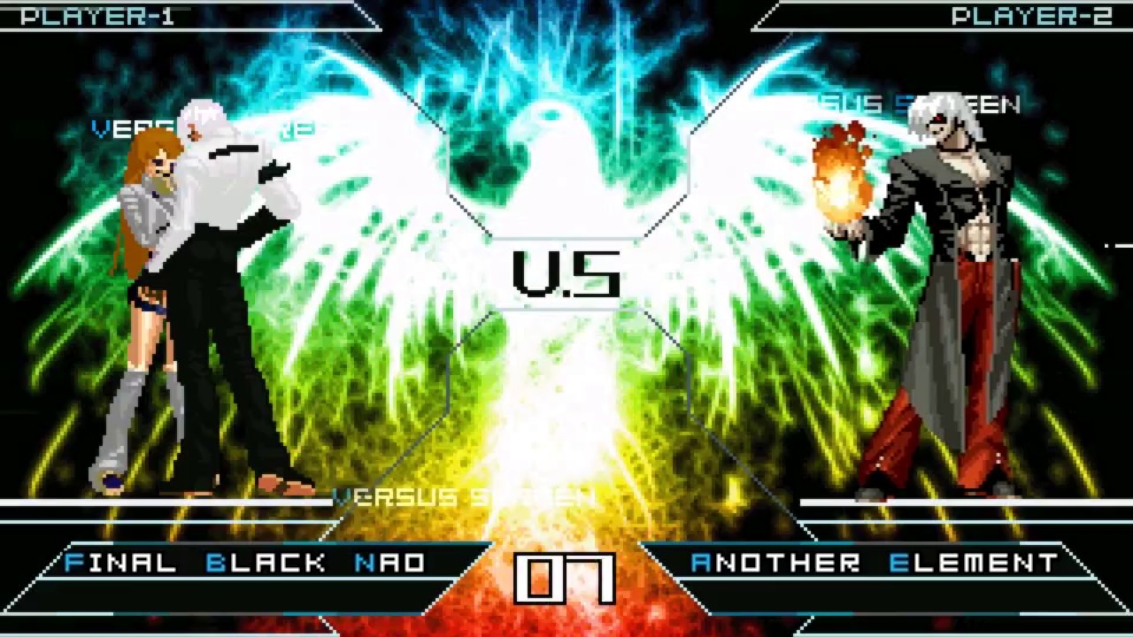 [KOF Mugen] Final Black Nao VS A Element & O Element - YouTube
