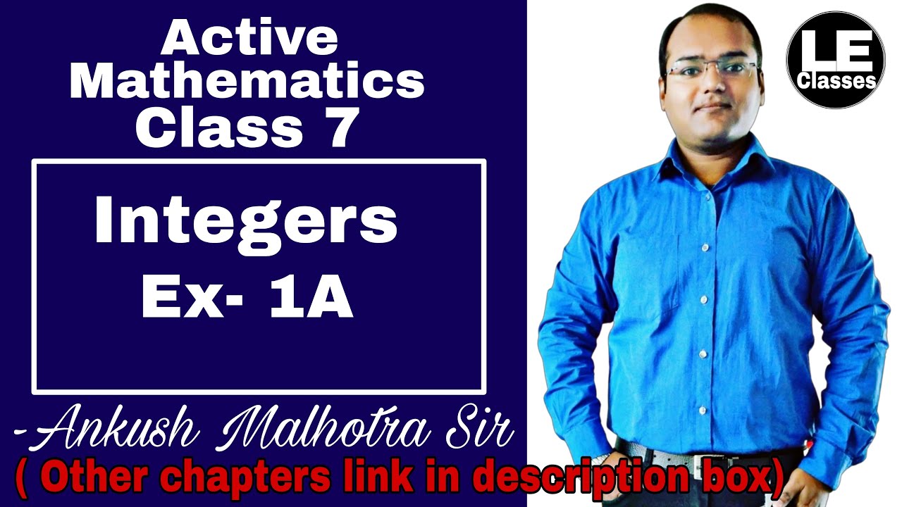 Integers Exercise 1A ICSE Class 7 Active Mathematics | Focus Learning ...