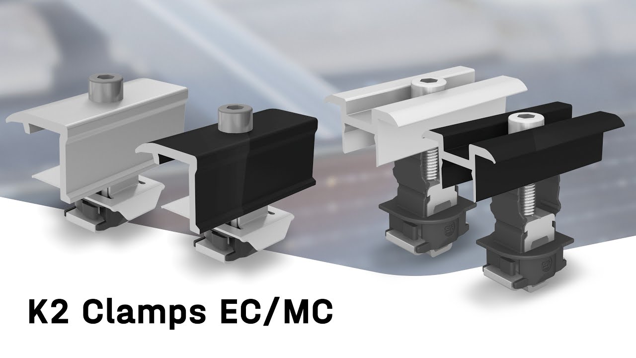 K2 Clamp MC/EC – Universal-Modulklemmen für alle K2 Schrägdachsysteme ...