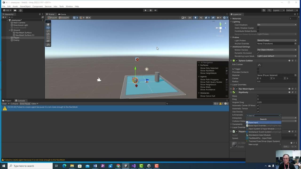 Lesson 2 How to build a AI Game in Unity 2022 - YouTube