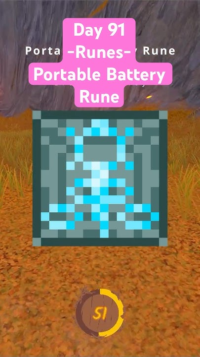Day 91-Runes- Portable Battery Rune #roguelike #gaming #gamedev #indiegame #wizard #gamedesign # ...