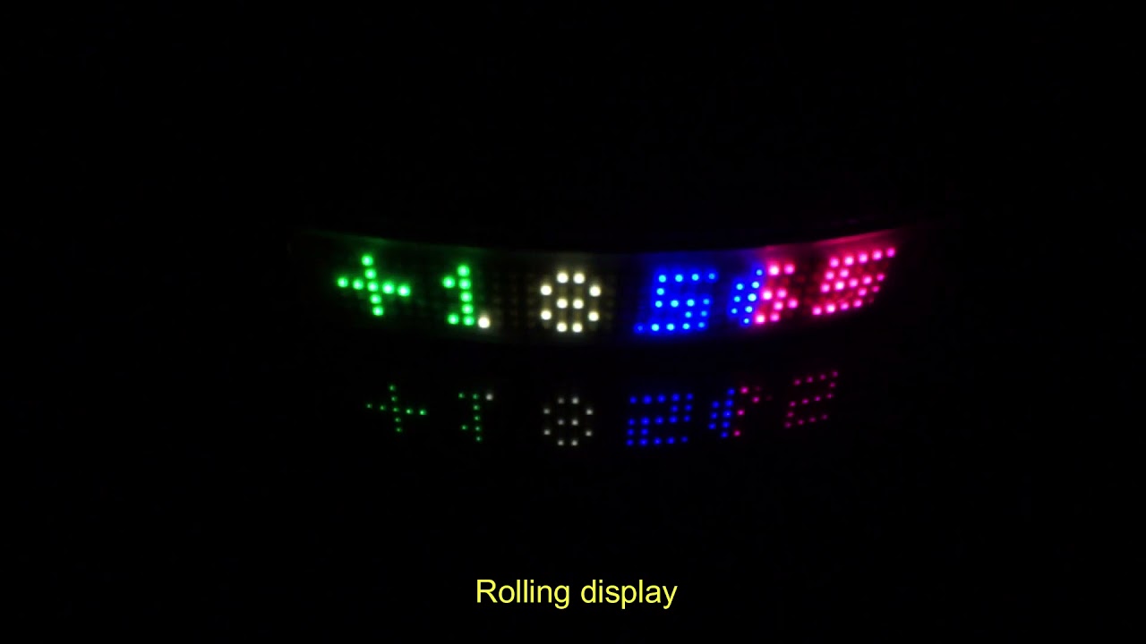 led display collar - YouTube