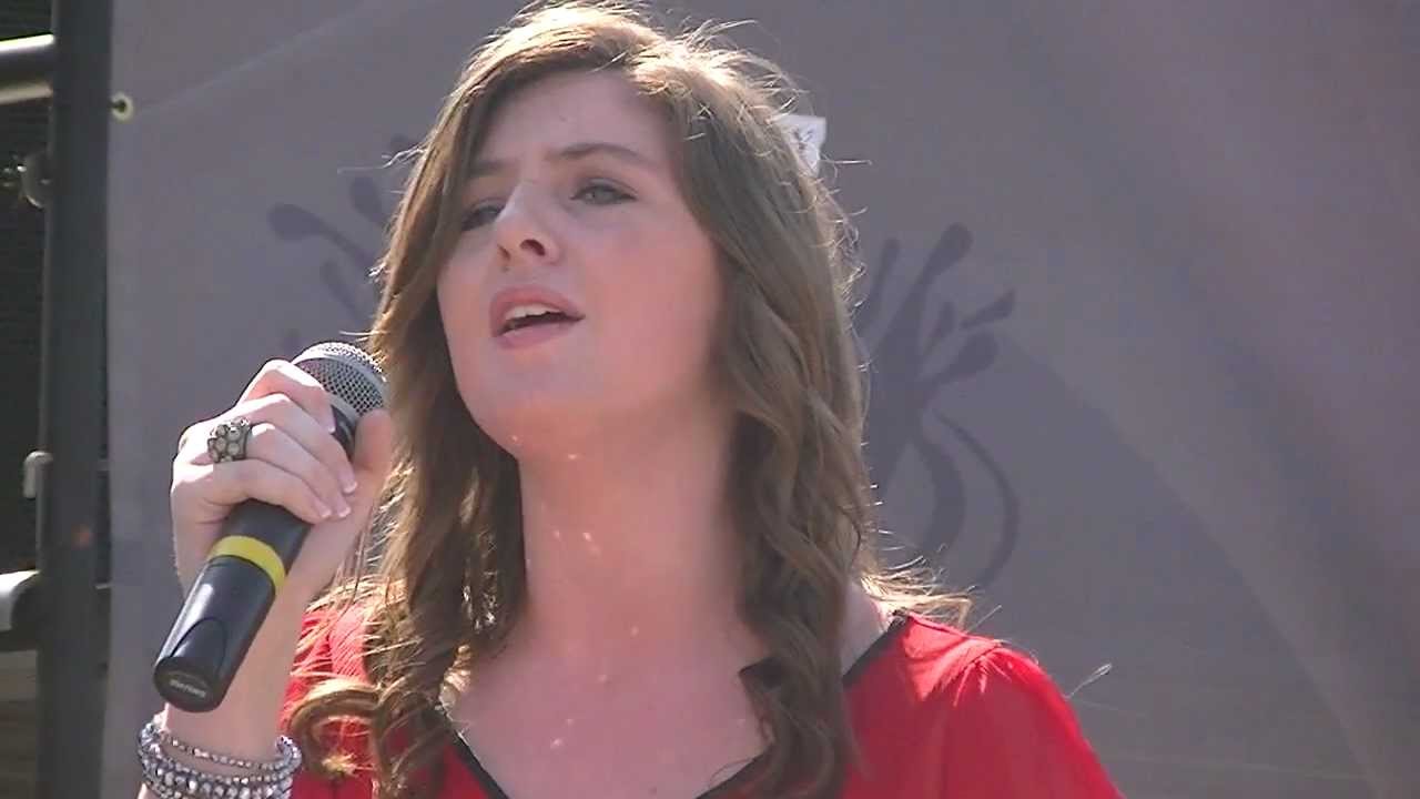 Kate Falcon sings the National Anthem - April 2012 - YouTube