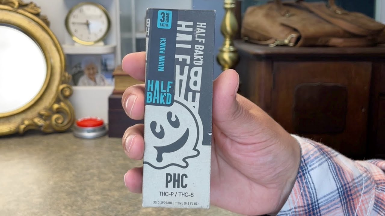 Half Bak'd 3g PHC THCP THC8 Miami Punch Sativa Disposable Vape Honest ...